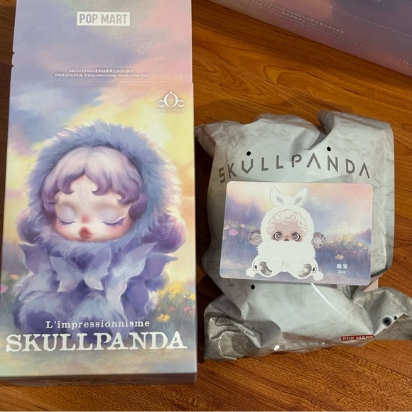 POP MART | Accessories | Skullpanda Limpressionnisme Series Plush Mist ...